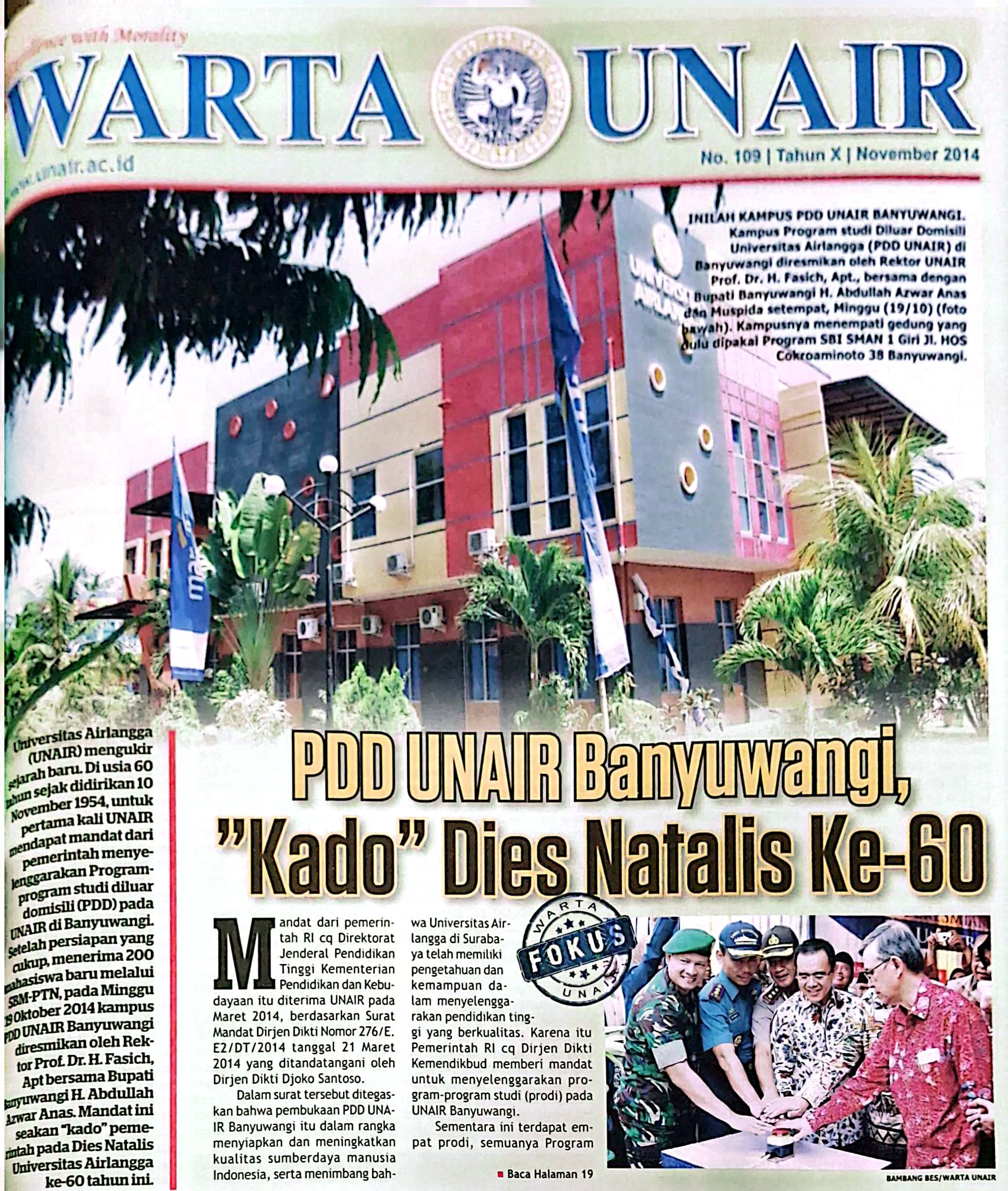 10 Tahun Kiprah UNAIR Hadirkan Pendidikan Tinggi di Banyuwangi - FIKKIA